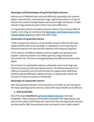 Advantages and Disadvantages of Log Periodic Antenna.pdf