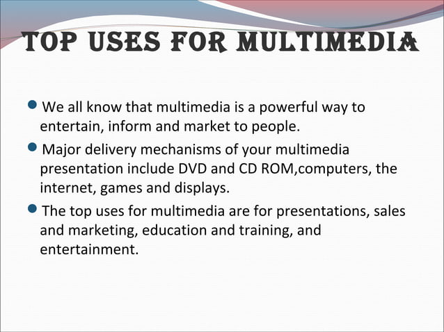 Advantages and disadvantages of multimedia | PPT