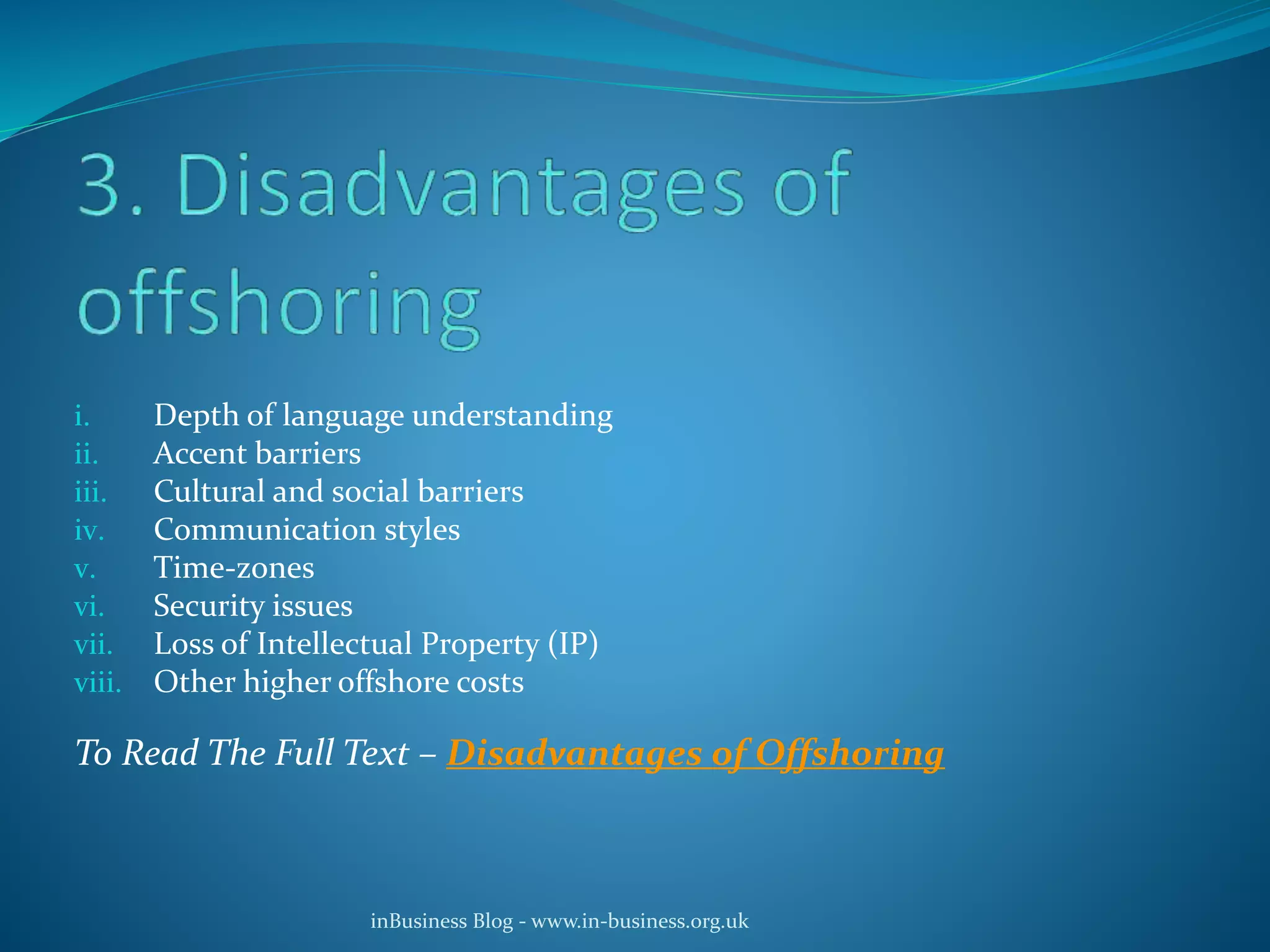 Advantages and disadvantages of offshoring – offshoring pros and cons ...