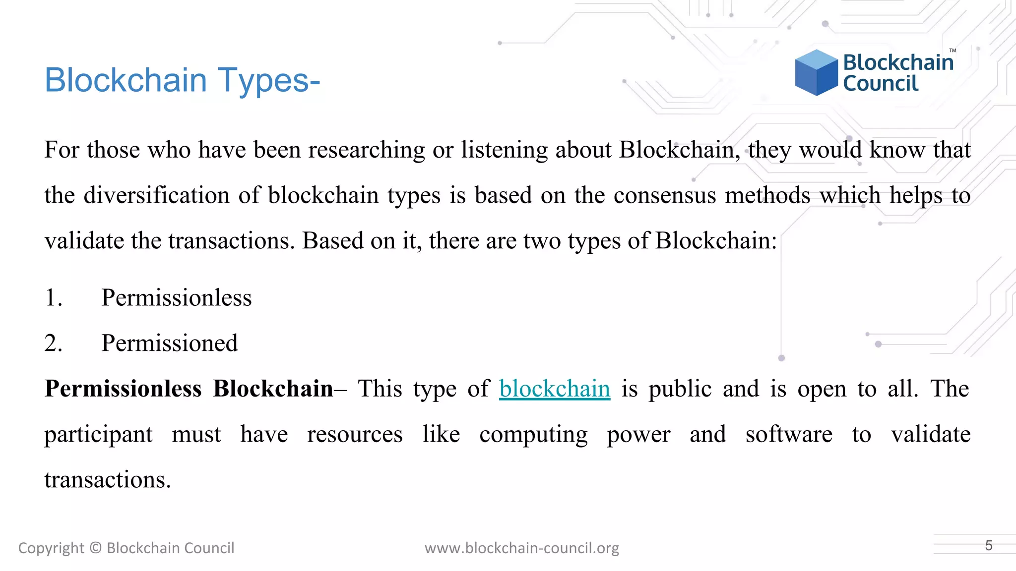 Advantages and disadvantages of permissionless blockchain | PDF | Internet | Computing