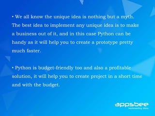 Advantages And Disadvantages of Python Development | PPTX