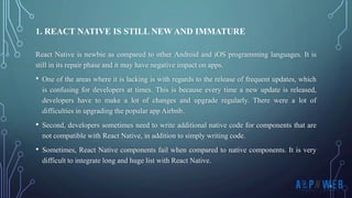 Advantages and Disadvantages of React Native App Development | PPTX