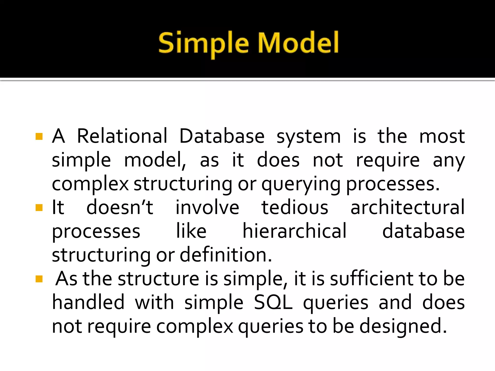 Advantages and disadvantages of relational databases | PPT Advantages and disadvantages of relational databases | PPT