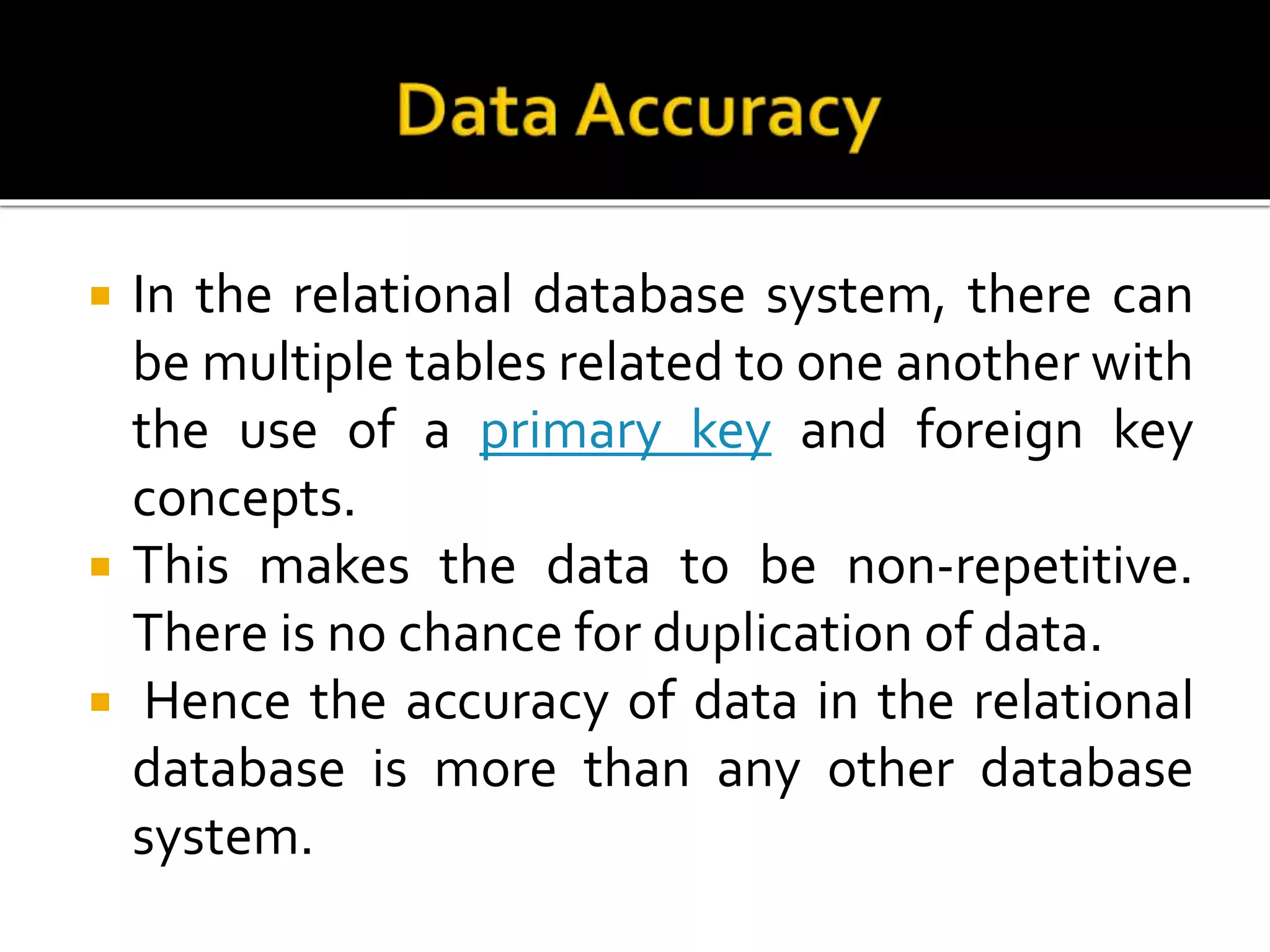 Advantages and disadvantages of relational databases | PPT Advantages and disadvantages of relational databases | PPT
