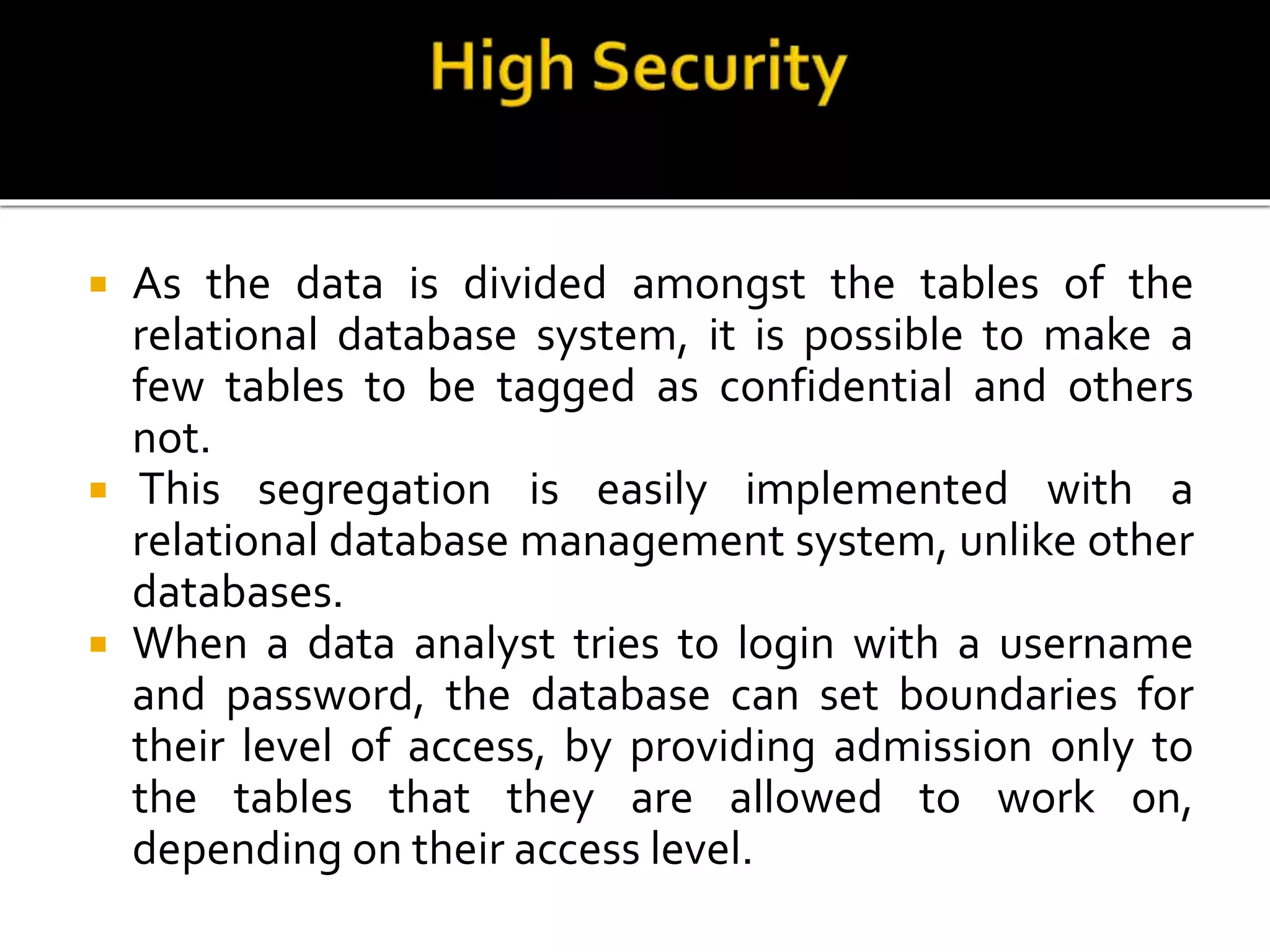 Advantages and disadvantages of relational databases | PPT Advantages and disadvantages of relational databases | PPT