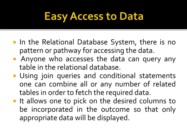 Advantages And Disadvantages Of Relational Databases Pptx Databases Computer Software And