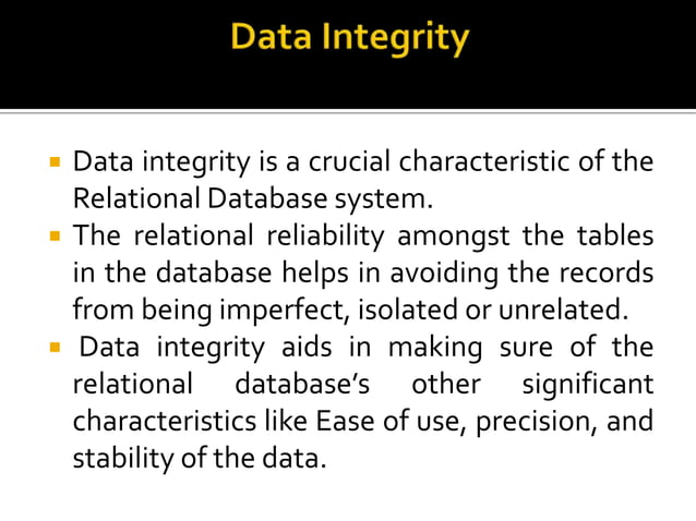 Advantages and disadvantages of relational databases | PPTX | Databases | Computer Software and ...