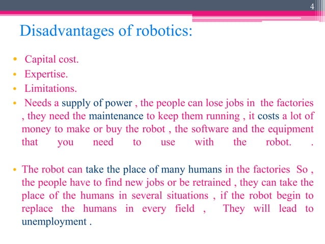 Advantages And Disadvantages Of Robotics And Computational Fluid