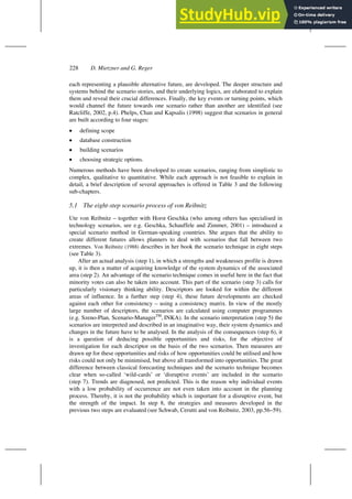 Advantages And Disadvantages Of Scenario Approaches For Strategic Foresight | PDF