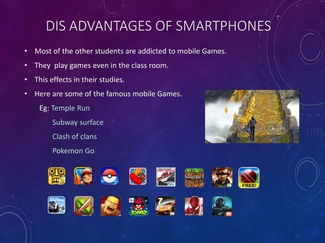 Advantages and disadvantages of smartphones | PPT