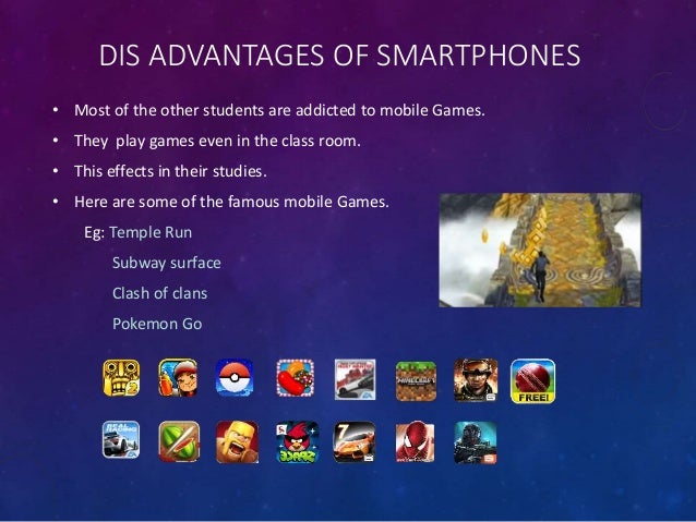Advantages and disadvantages of smartphones