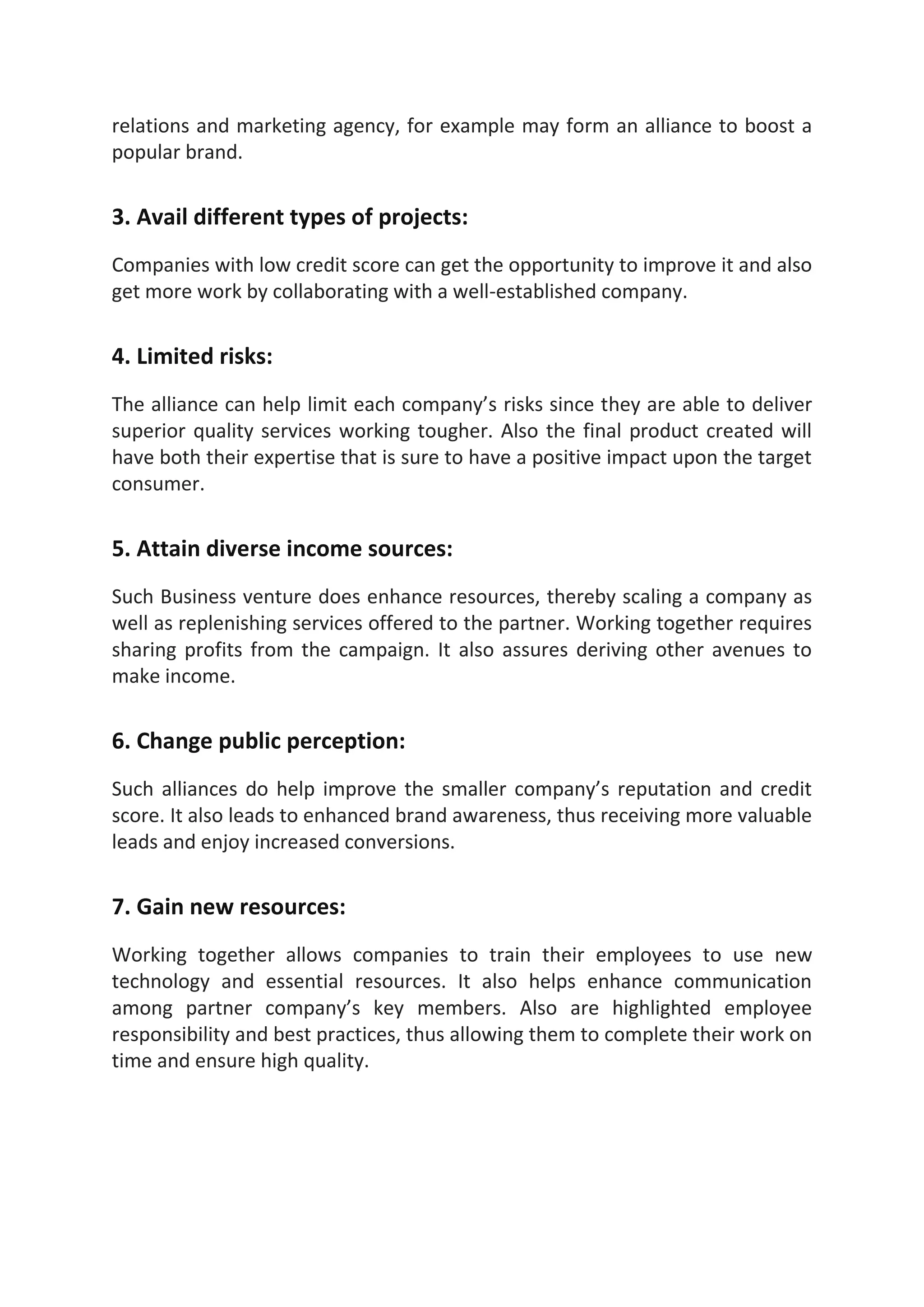 Advantages And Disadvantages Of Strategic Alliance In Business.docx