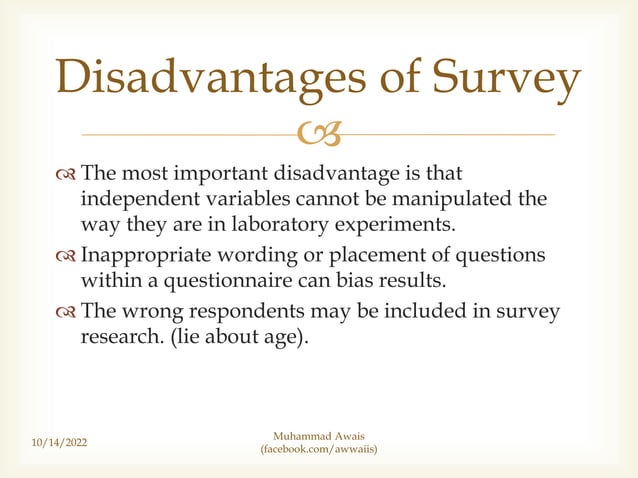 Advantages and Disadvantages of Survey in Mass Media Research.pptx