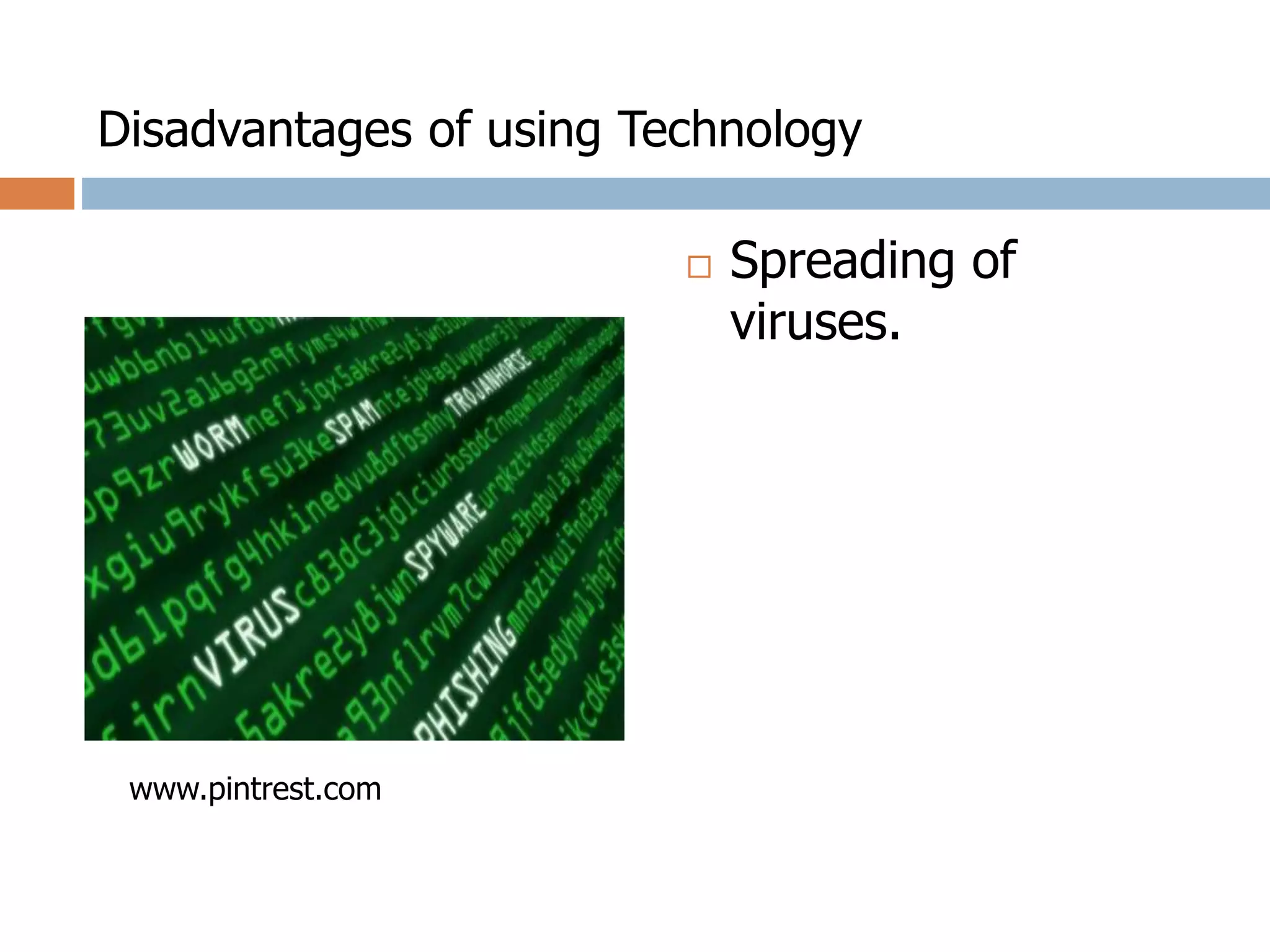 Advantages and Disadvantages of Technology | PPTX