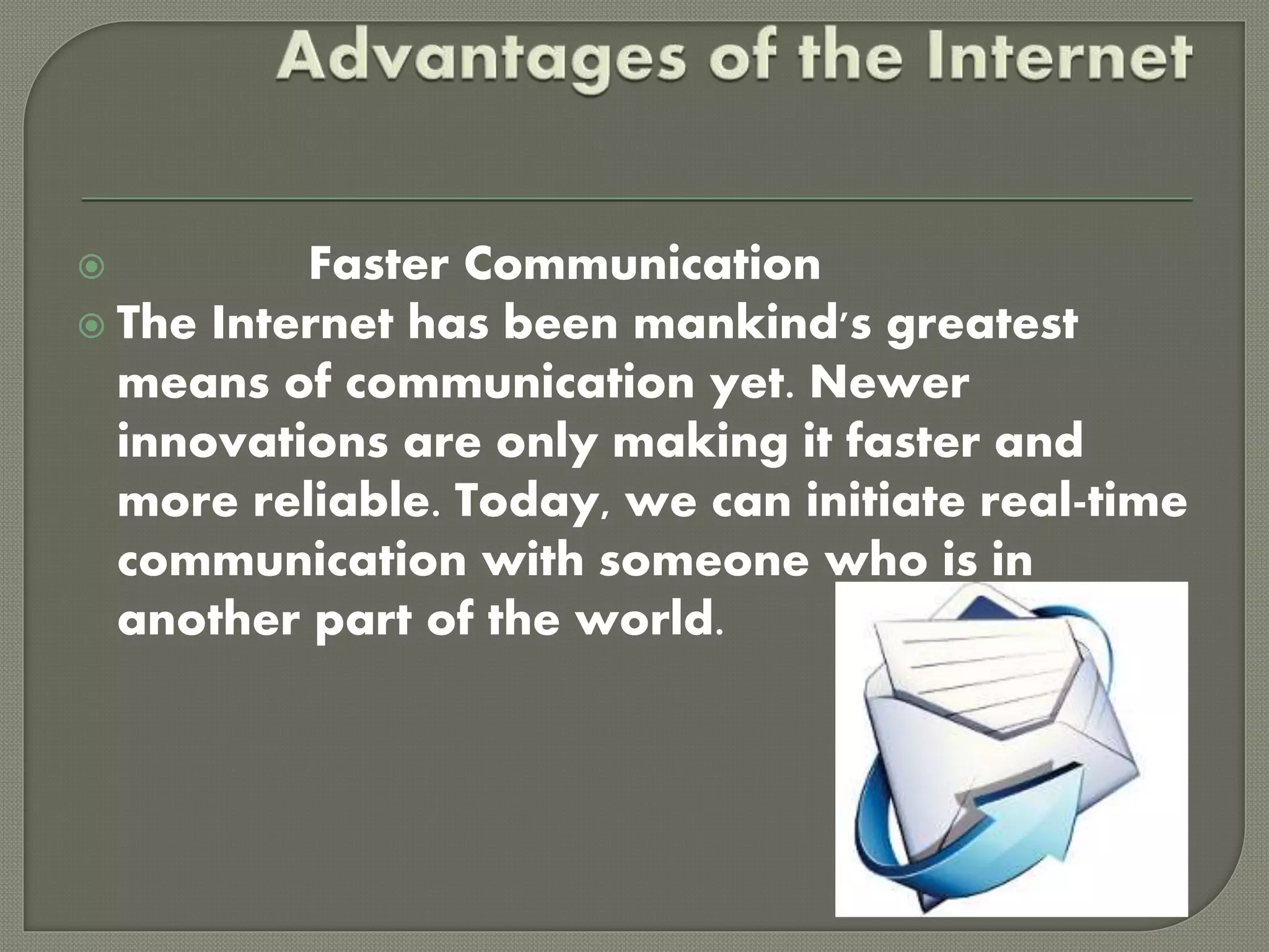Advantages and disadvantages of the internet | PPT