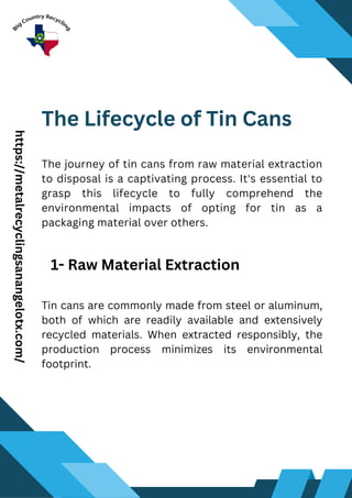 Advantage and Disadvantage of Tin Recycling | PDF | Free Download