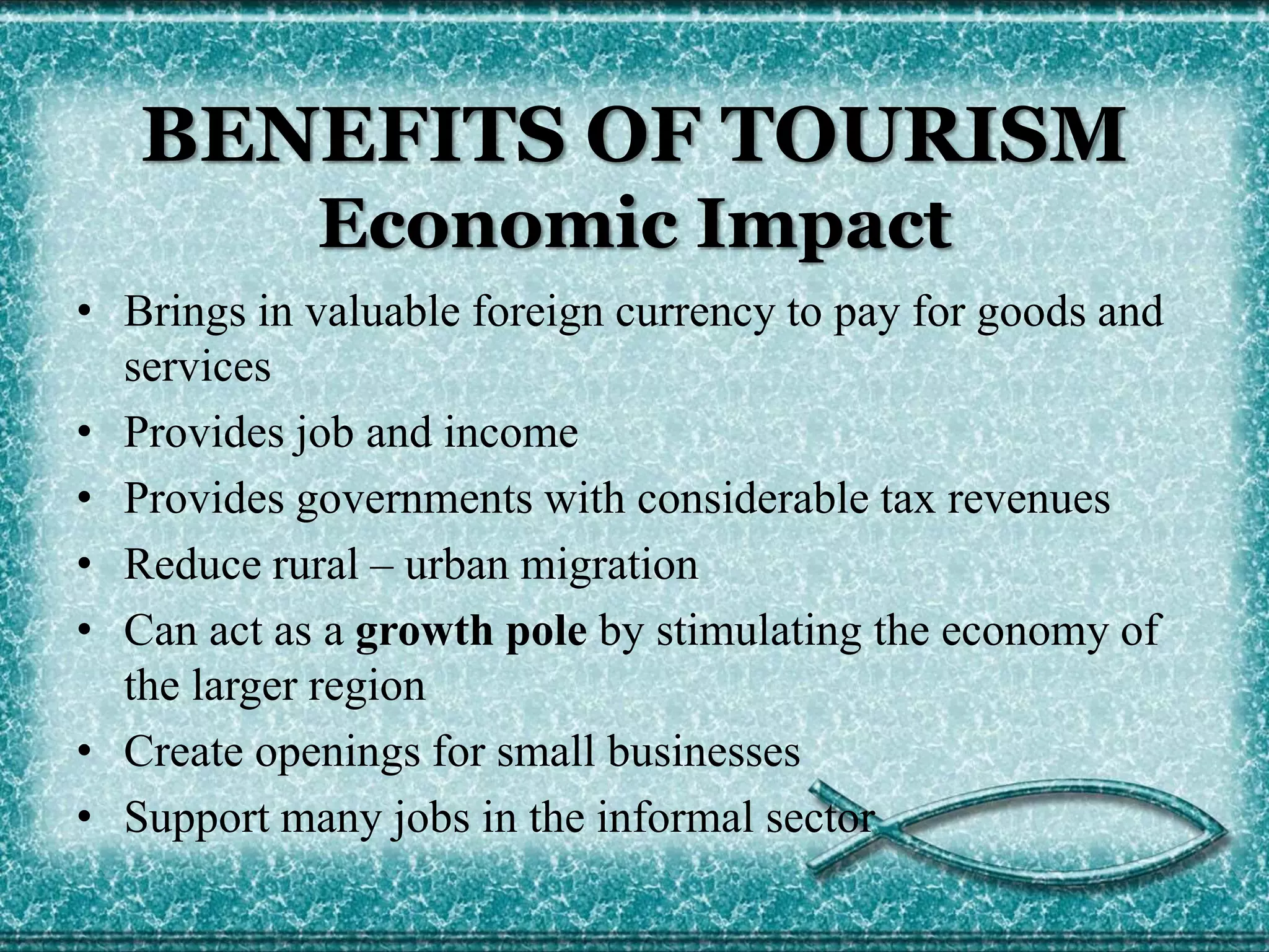 Advantages and disadvantages of tourism | PPTX