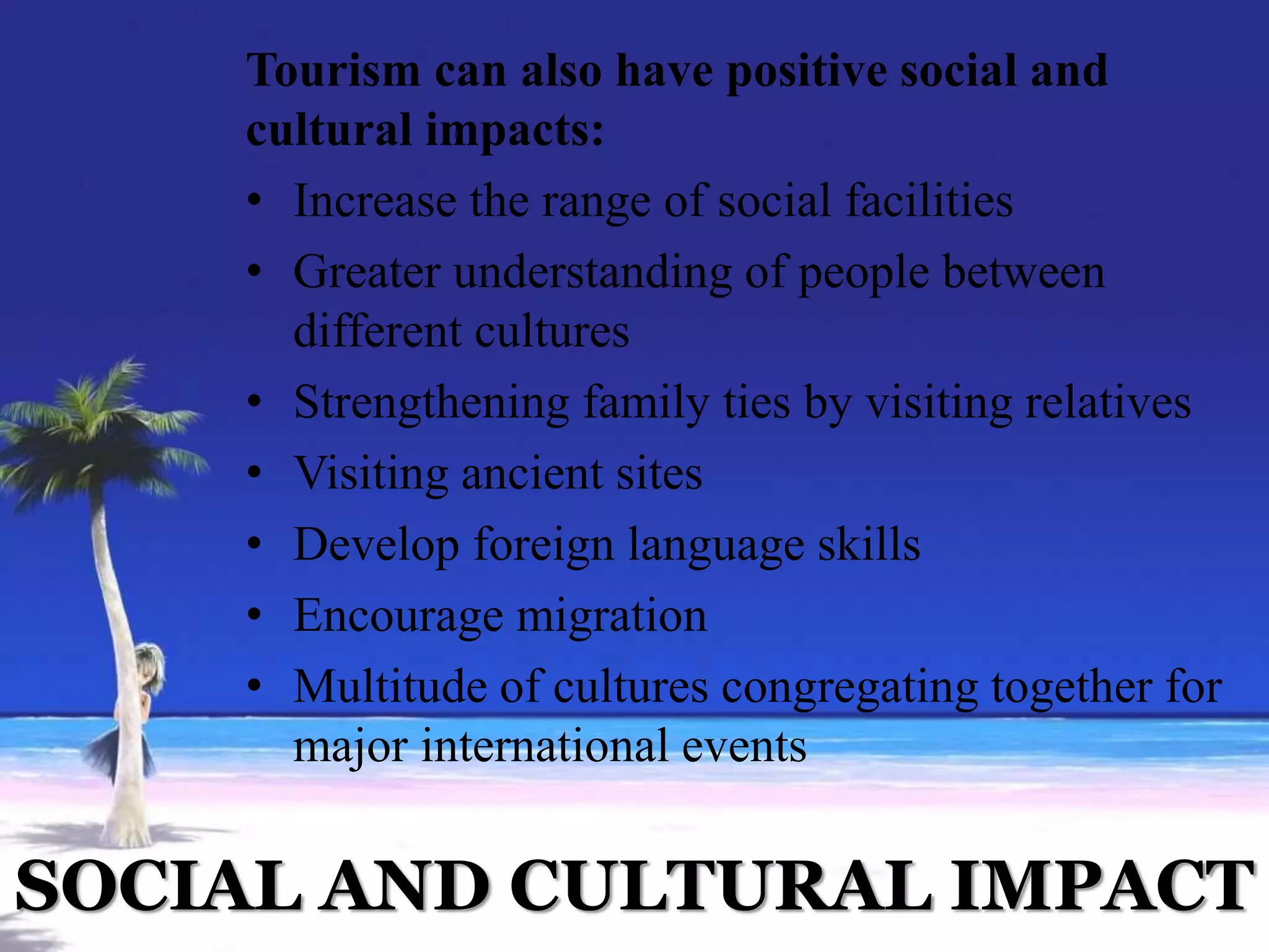 Advantages and disadvantages of tourism | PPTX