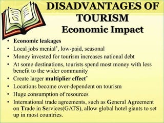 Advantages and disadvantages of tourism | PPTX