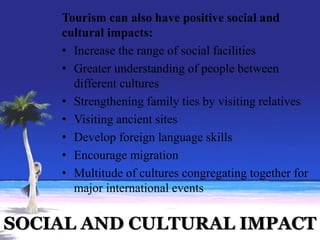 Advantages and disadvantages of tourism | PPTX