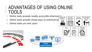 Advantages and disadvantages of using online tools | PPTX