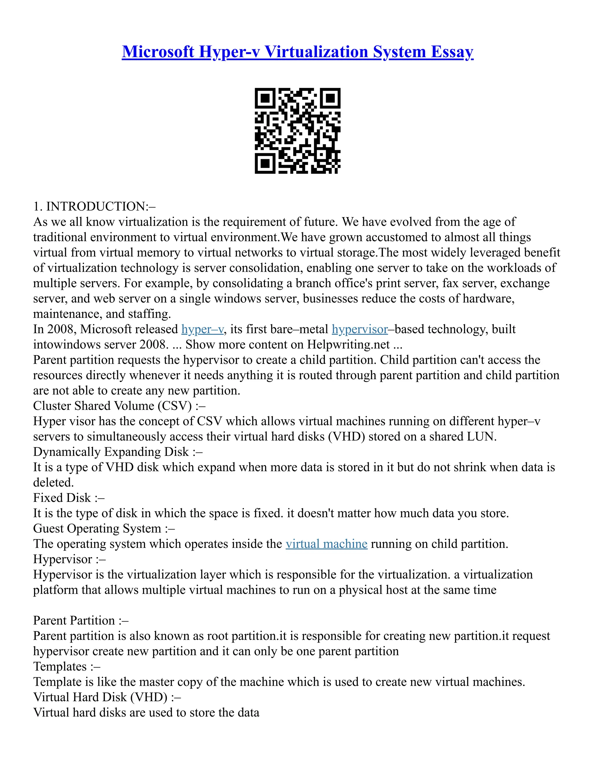 Advantages And Disadvantages Of Virtualization | PDF | Cloud Computing ...