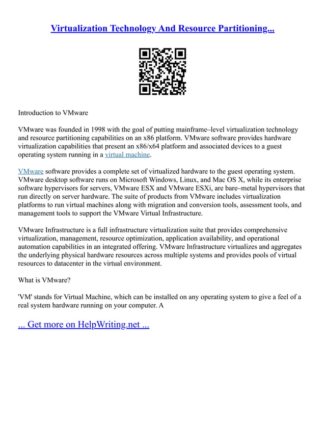 Advantages And Disadvantages Of Virtualization | PDF