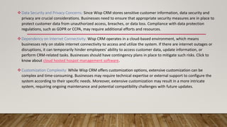 Advantages and Disadvantages of Wisp CRM.pptx