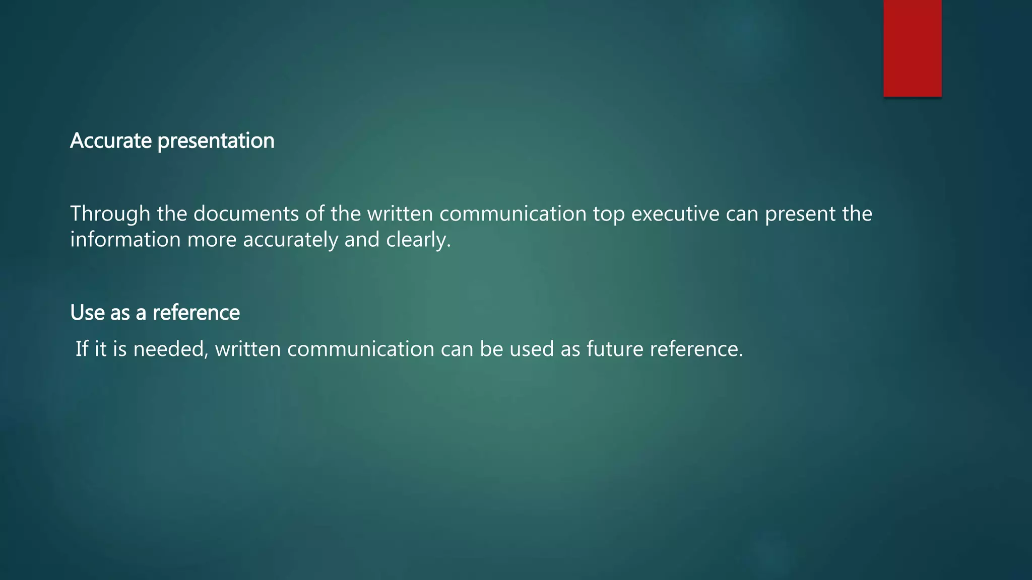 Advantages and disadvantages of written communication | PPTX