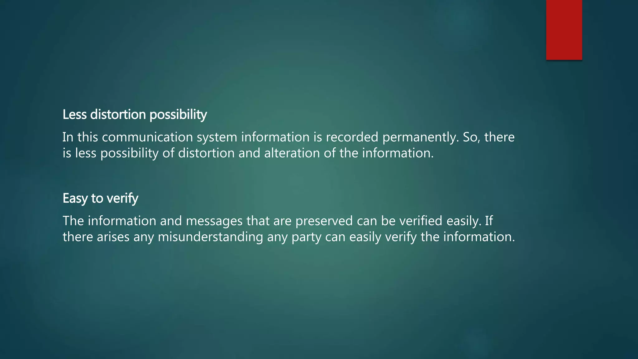 Advantages and disadvantages of written communication | PPTX