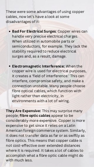 Advantages and Disadvantages to use Copper Cables.pdf