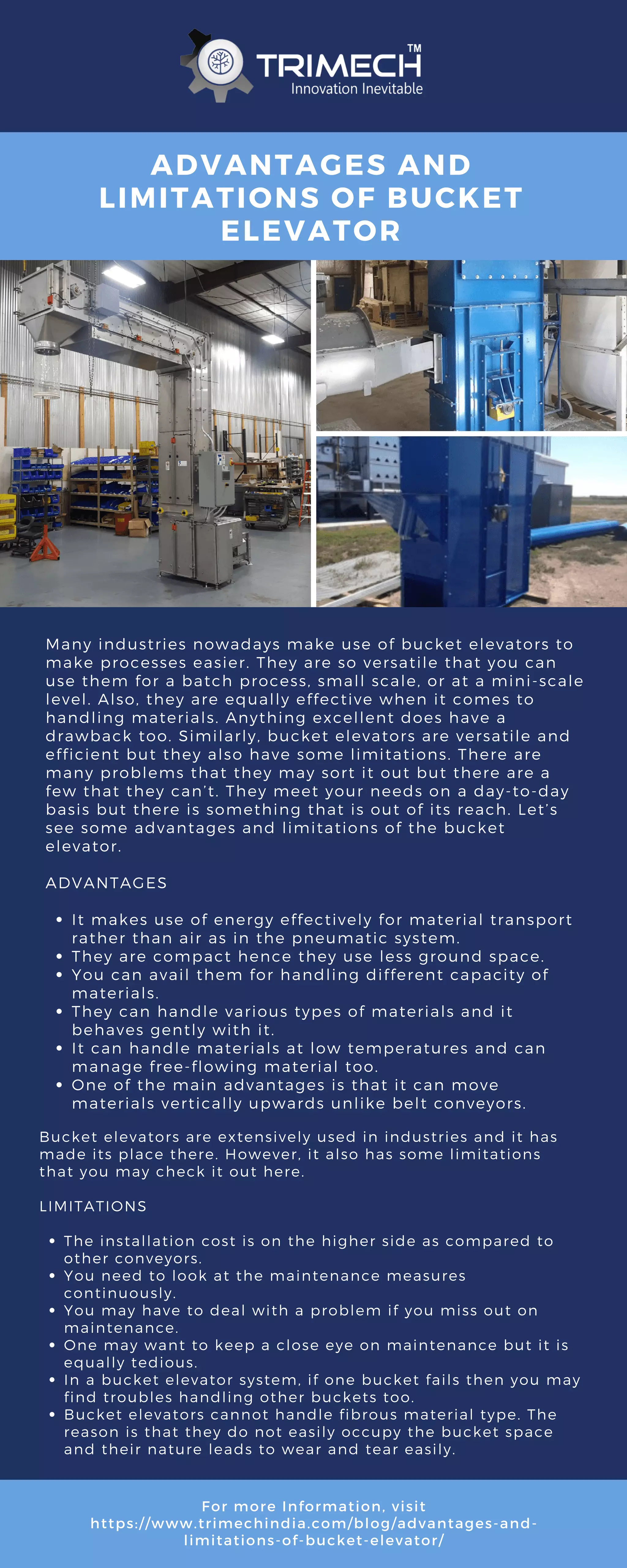 Advantages and limitations of bucket elevator | PDF