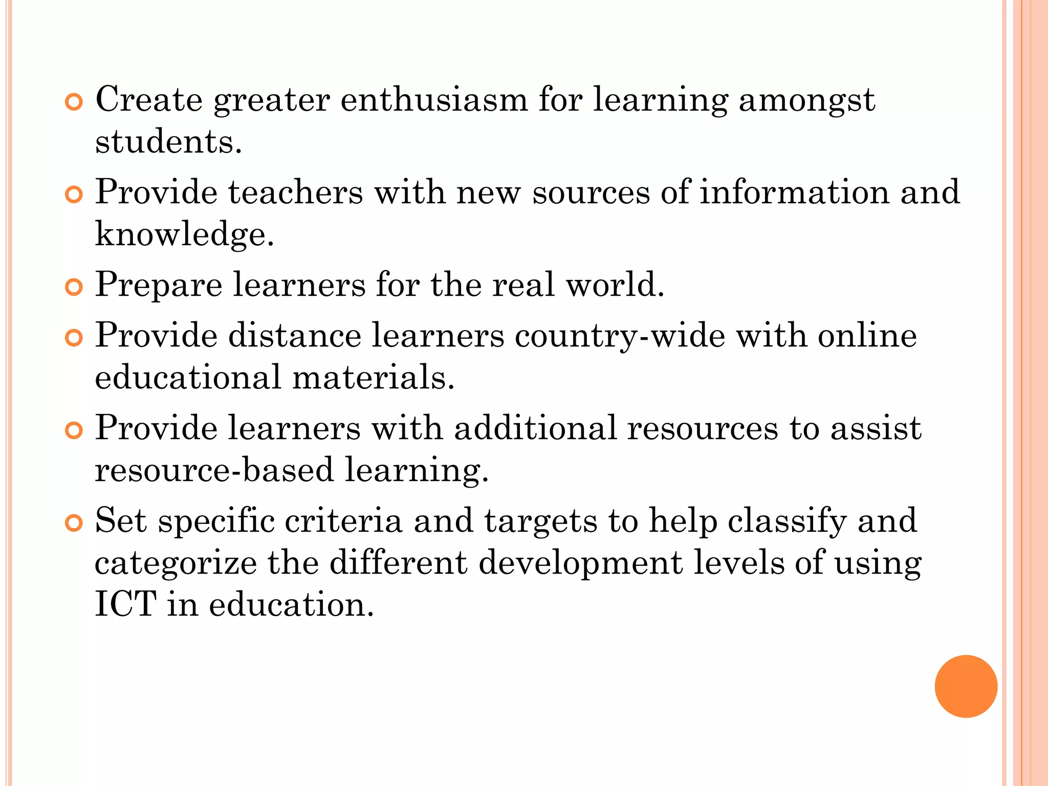 Advantages and limitations of ict in education | PDF
