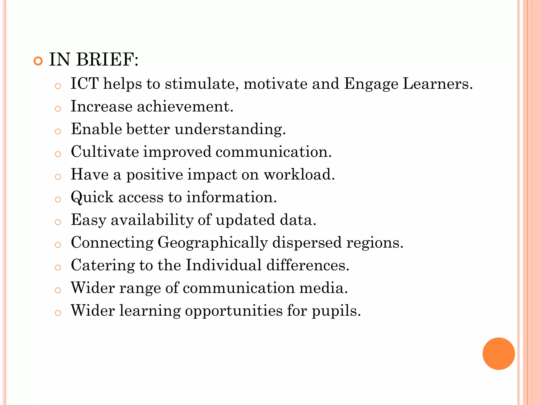 Advantages and limitations of ict in education | PDF