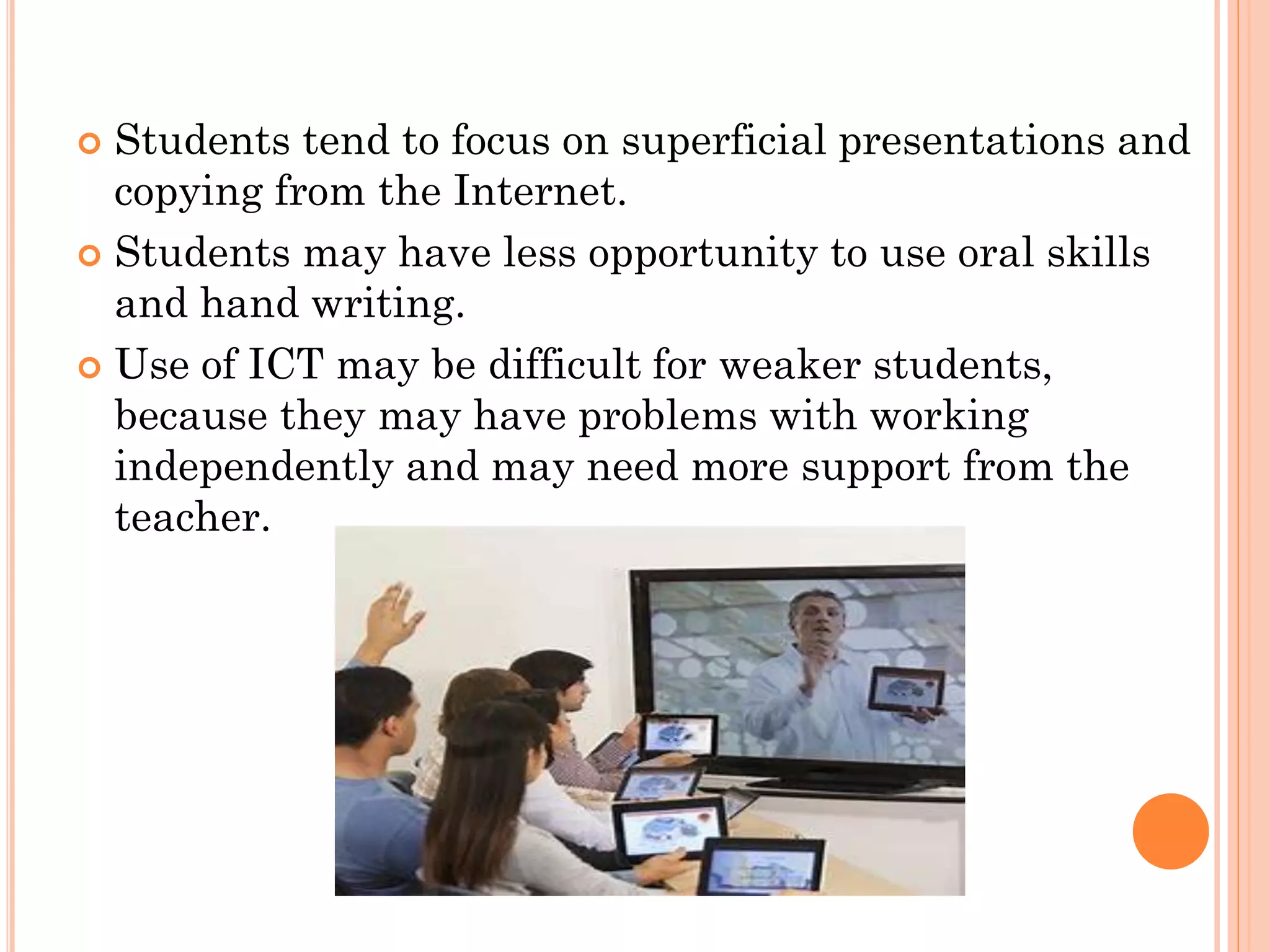Advantages and limitations of ict in education | PDF