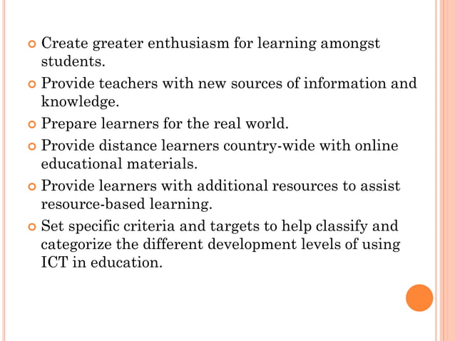 Advantages and limitations of ict in education | PDF