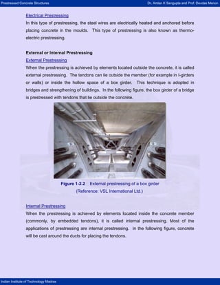 Advantages and types of prestressing | PDF