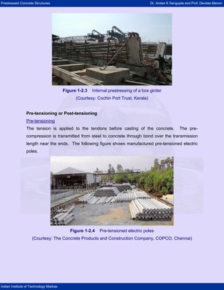 Advantages and types of prestressing | PDF