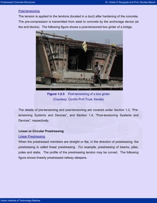 Advantages and types of prestressing | PDF