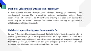 Advantages & Benefits of Marg Accounting Software | PPTX