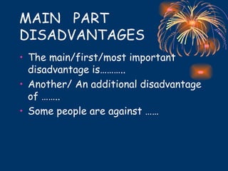 Advantages&disadvantages | PPT