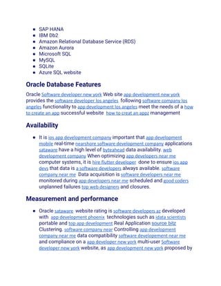 Advantages, Disadvantages and Features of Oracle Database.docx.pdf