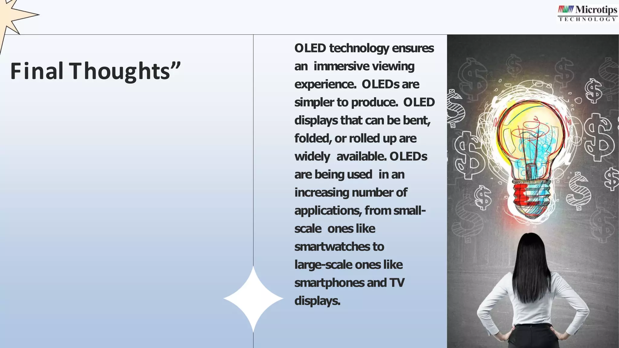Advantages & Disadvantages of OLED Technology | PPTX | Consumer ...