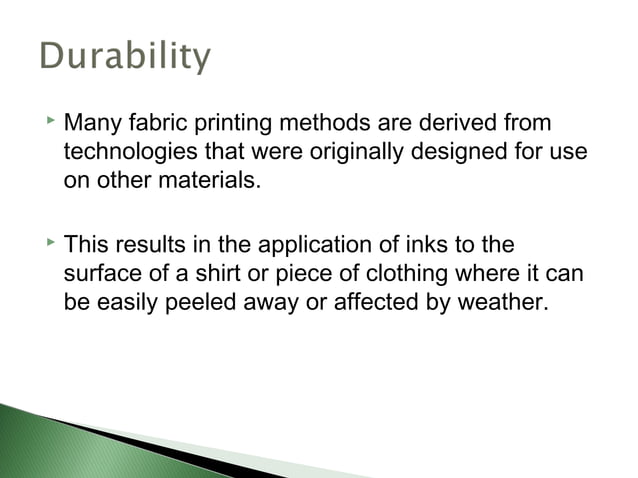 Advantages & disadvantages of screen printing | PPT | Style & Fashion