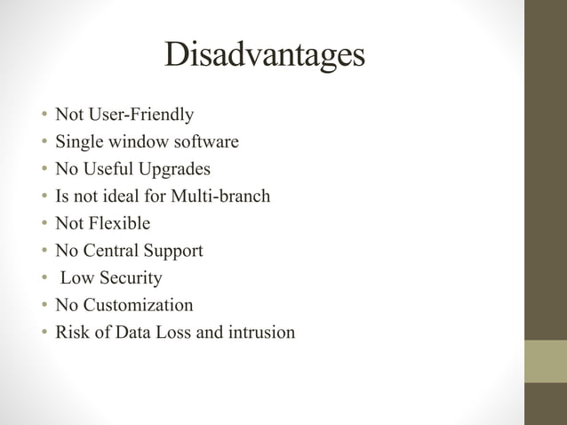 Advantages & disadvantages of tally | PPTX | Shareware and Freeware | Computer Software and ...
