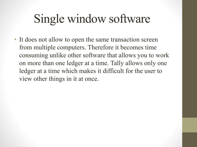 Advantages & disadvantages of tally | PPTX | Shareware and Freeware | Computer Software and ...