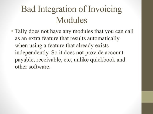 Advantages & disadvantages of tally | PPTX | Shareware and Freeware | Computer Software and ...