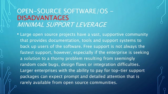 Advantages & Disadvantages (Open-Source vs. Proprietary Software ...