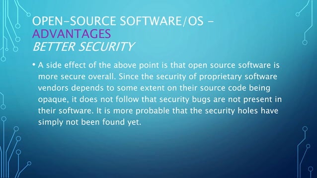 Advantages & Disadvantages (Open-Source vs. Proprietary Software) | PPTX | Shareware and ...
