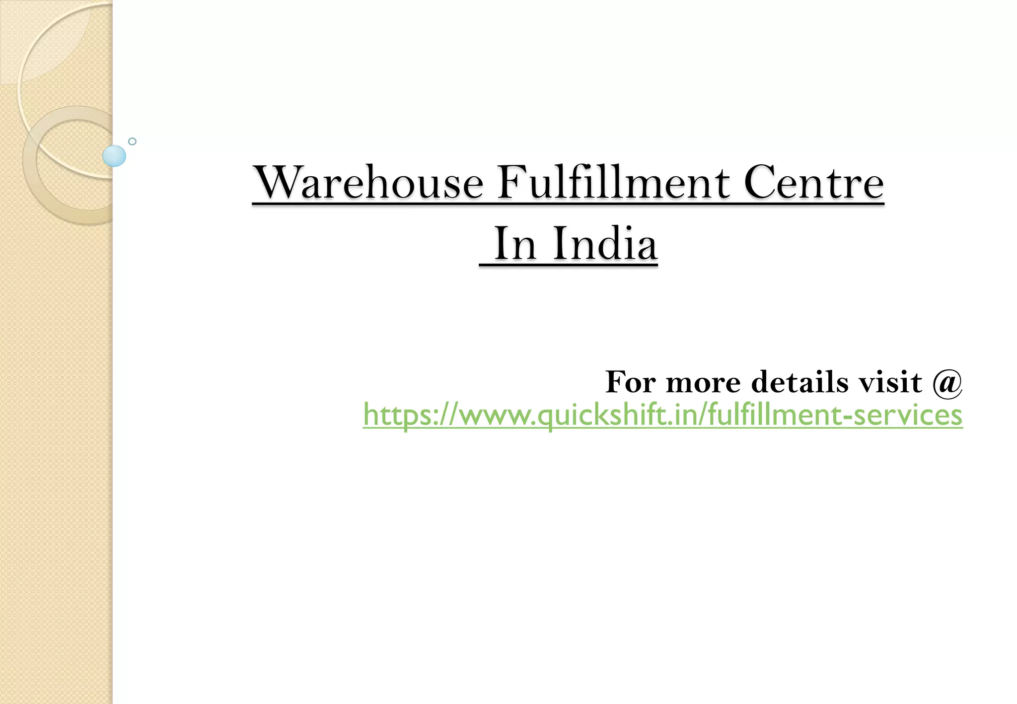 Advantages of a centralized warehouse | PDF